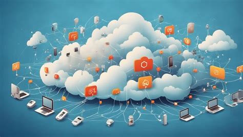 Premium Ai Image Cloud Technology For Connecting Devices Cloud Data