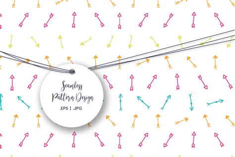 Seamless Arrow Pattern Design Graphic By Doridodesign Creative Fabrica