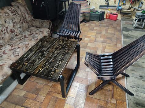 Очень красивый журнальный столик в стиле ЛОФТ своими руками — Drive2