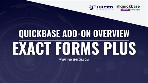 Quickbase Add On Overview Exact Forms Plus Youtube
