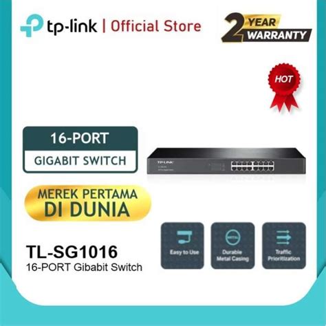 Jual Tp Link Switch Tl Sg1016 16 Port Gigabit Switch Sg 1016 Sg1016 Di Seller Golden Casuarina