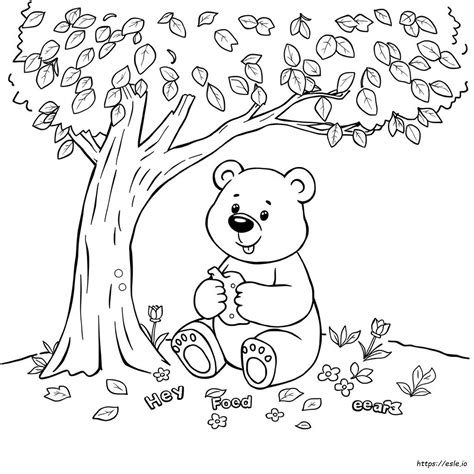 Hey Bear Sensory Coloring Pages