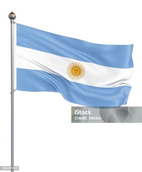 바람에 부는 아르헨티나 국기 배경 텍스처입니다 3d 렌더링 깃발을 흔들다 그림 부에노스아이레스 기에 대한 스톡 사진 및 기타 이미지 Istock
