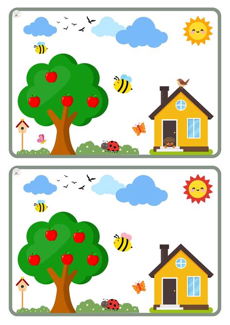 🥳🥰แบ่งปันเกมจับผิดภาพ 3 ชุดค่ะ 👧👦 ใบงานอนุบาล บ้านมิฟฟี่ Facebook