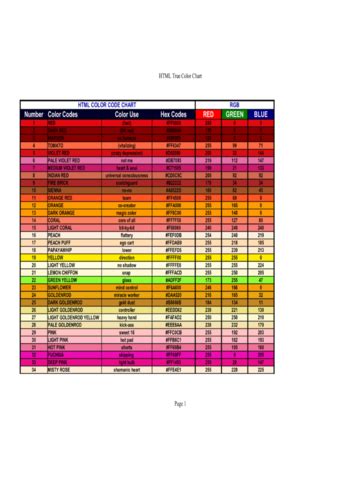 Html Color Code Chart Template 4 Free Templates In Pdf