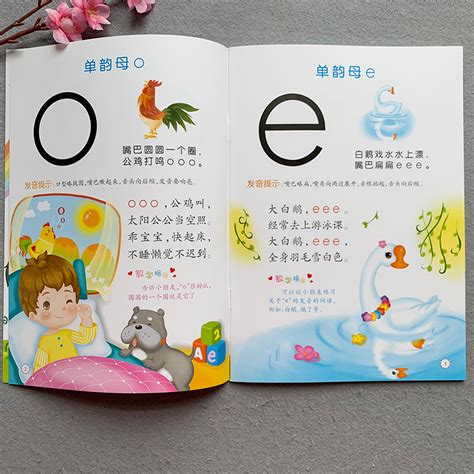 宝宝学拼音的书 3 6岁幼儿拼音练习册幼儿园单韵母声母拼音教材彩图儿歌学拼音启蒙儿童汉语拼音字母早教书学前班汉语拼音教材虎窝淘