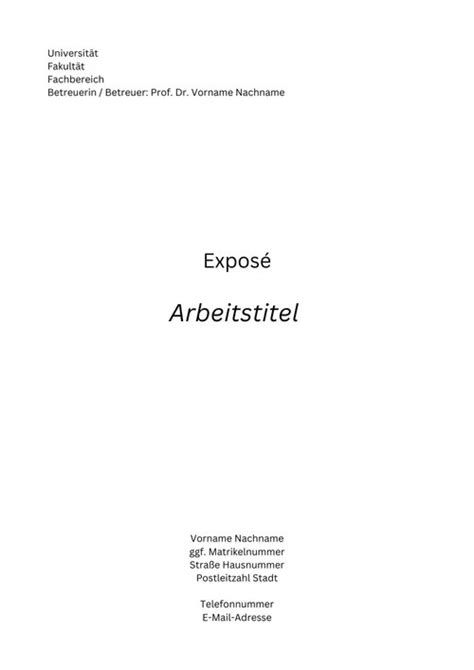 Exposé Für Die Dissertation Schreiben Form Inhalt Gliederung — Dr Janina Behr