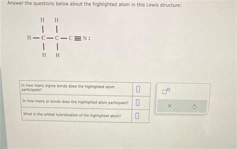 Solved Answer The Questions Below About The Highlighted Atom Chegg Com