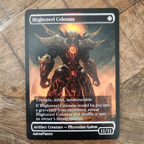 Blightsteel Colossus 1 Ultimate Mtg Proxy Abyss Proxy Shop