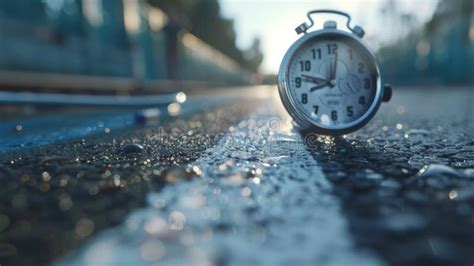 A Shot Of A Stopwatch In Motion Capturing The Precise Timing Of A