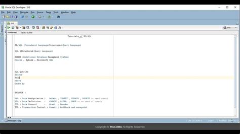 1 Plsql Introduction Youtube