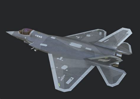 3d Model 4 Coatings Of Shenyang J35 F35 Gyrfalcon Fighter Vr Ar Low