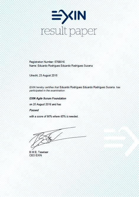 Agile Scrum Foundation Certificate Eduardo Rodrigues Sucena