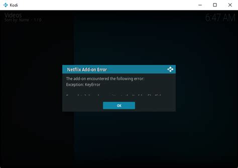 Netflix Addon Notification Error Exception Keyerror · Issue 732