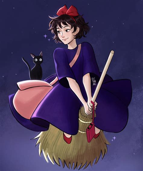 Kiki And Jiji Majo No Takkyuubin Drawn By Gittanart Danbooru
