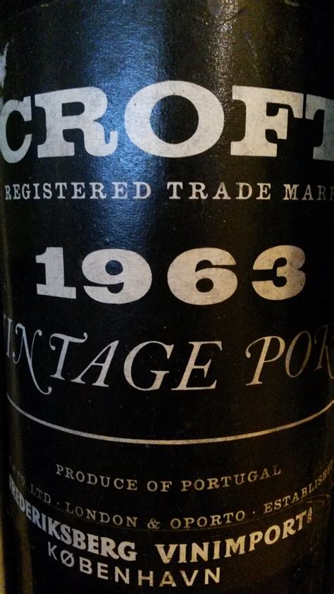 Croft Vintage 1963 Portvinsoplevelser Dk