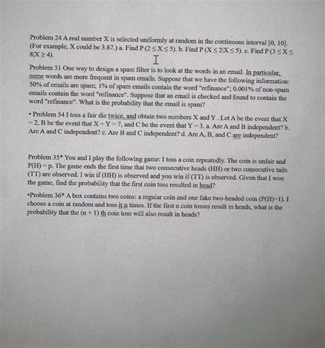 Solved Problem 16 Consider A Random Experiment With A Sample