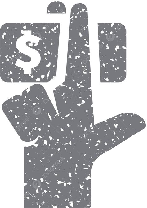 Grunge Icon Service Tip Symbol Giving Dirty Vector Symbol Giving