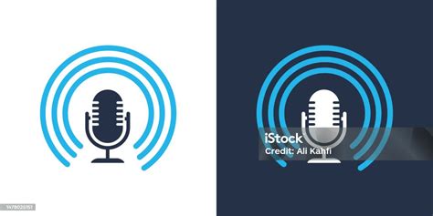 팟캐스트 아이콘입니다 단색 아이콘 벡터 그림입니다 웹 사이트 디자인 로고 앱 템플릿 Ui 등 0명에 대한 스톡 벡터 아트 및 기타 이미지 Istock