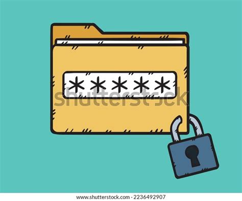 Password Protected Folder File Protect Data Stock Vector Royalty Free 2236492907 Shutterstock