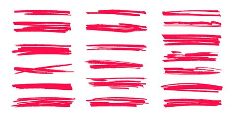 손으로 그린 그런지 브러시 스트로크와 연필 선 모음 거친 가장자리가 있는 창의적인 브러시 라인 추상적인 자유형 낙서 선 테두리