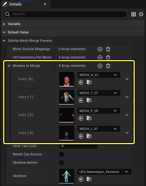 Working With Modular Characters In Unreal Engine Unreal Engine 54