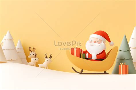 썰매를 운전하는 산타클로스 일러스트 무료 다운로드 Lovepik