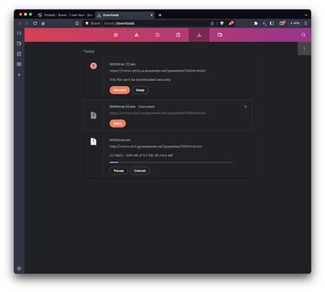Download Indicator Shows Progress For Insecure Download Before Allowing To Download · Issue