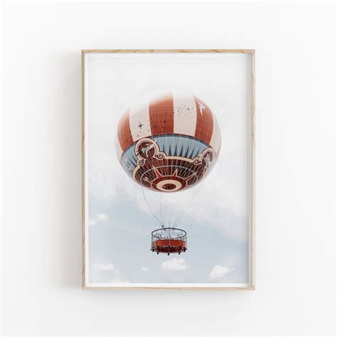 Hot Air Balloons Vintage Balloons Hot Air Balloons Art Etsy