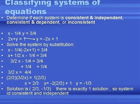 Lesson 67 Solving And Classifying Special Systems Of