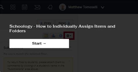 schoology how to individually assign items and folders