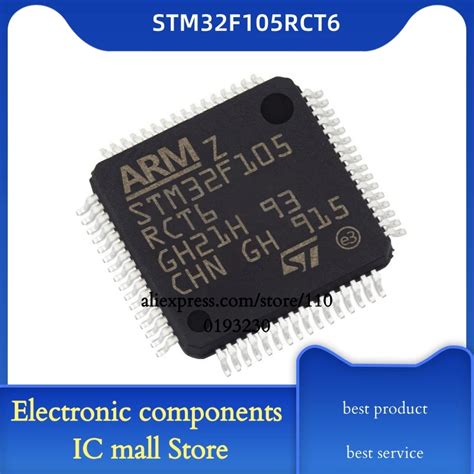 5PCS LOT STM32F105RCT6 STM32F105 IC MCU 32BIT 256KB FLASH 64LQFP In Stock