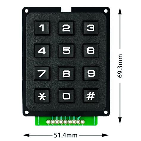 3x4 4x4 Keypad Matrix Switch Keyboard Abs Plastic For Arduino Ask Electronics