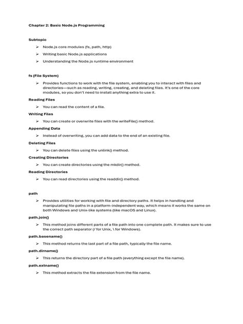 chapter 2 basic node js programming pdf