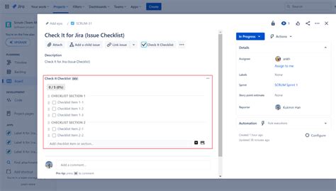 Check It For Jira Free Issue Checklist Atlassian Marketplace