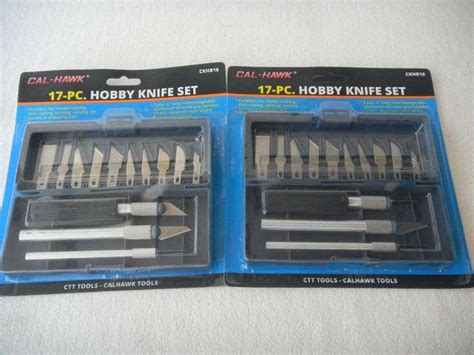 2 17pc Hobby Knife Sets Baer Auctioneers Realty Llc