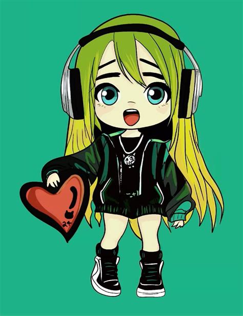 How To Draw Billie Eilish Chibi