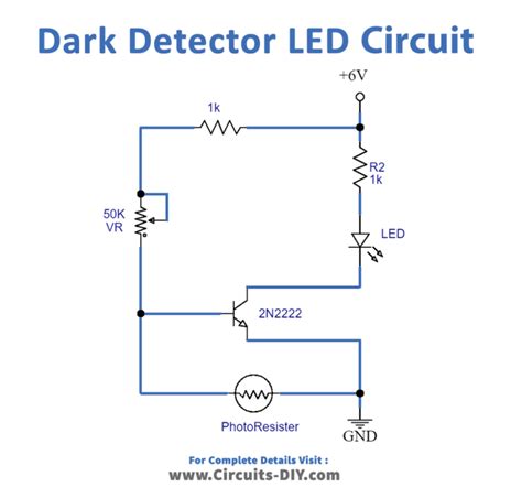 Dark Detector Led Circuit Using Ldr