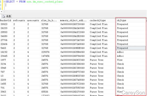 谈一谈sql Server中的执行计划缓存（上） Careyson 博客园