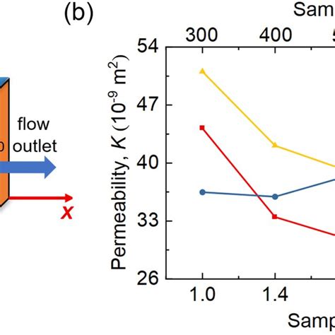a simulation domain and boundary conditions of the fluid flow