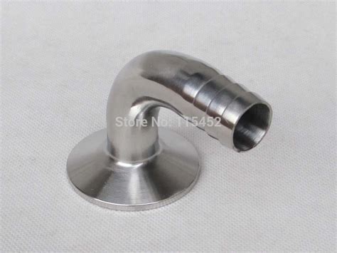 1 5 Tri Clamp X 19mm 119mm Od Slang Barb Met 90 Vicedeal