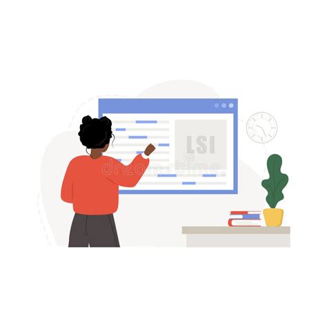 Lsi Keyword Service Latent Semantic Indexing Key Phrases Generator Vector Illustration In