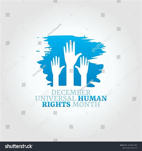 Vector Graphic Universal Human Rights Month Stock Vector Royalty Free