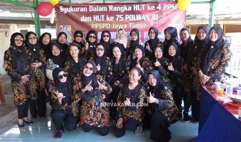 Puluhan Purnawirawan Polwan Jatim Gelar Syukuran Peringati Hut Ke 4