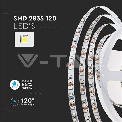 Led Strip Led Strip Smd2835 120 Leds High Lumen 24v Ip20 6500k Double