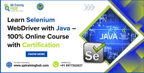 Selenium With Java Online Course Qa Training Hub