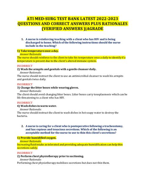 Ati Teas 7 Math Exam Latest 2022 2023 Practice Test With Answer Key Ati