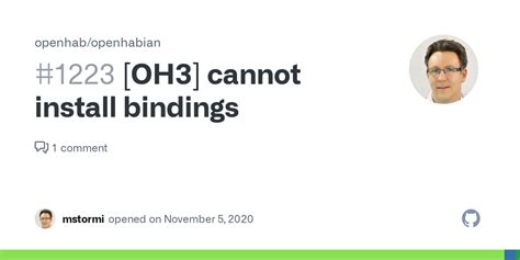 Oh3 Cannot Install Bindings · Issue 1223 · Openhabopenhabian · Github