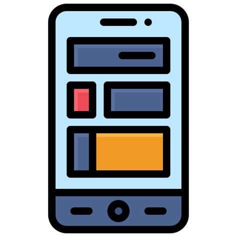 Mobile Application Generic Outline Color Icon