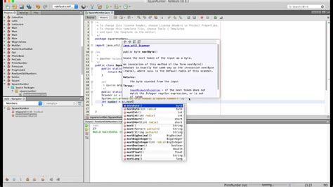 How To Write A Simple Java Program In Netbeans Using Function Square